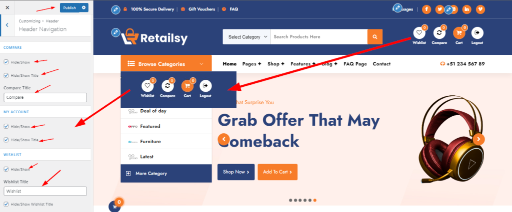 Retailsy Premium – Header Setup – My Blog